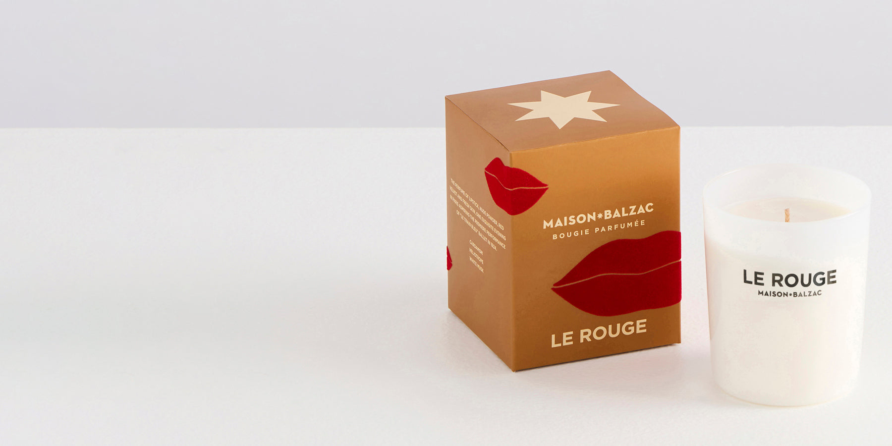 Le Rouge Large Scented Candle - Maison Balzac International